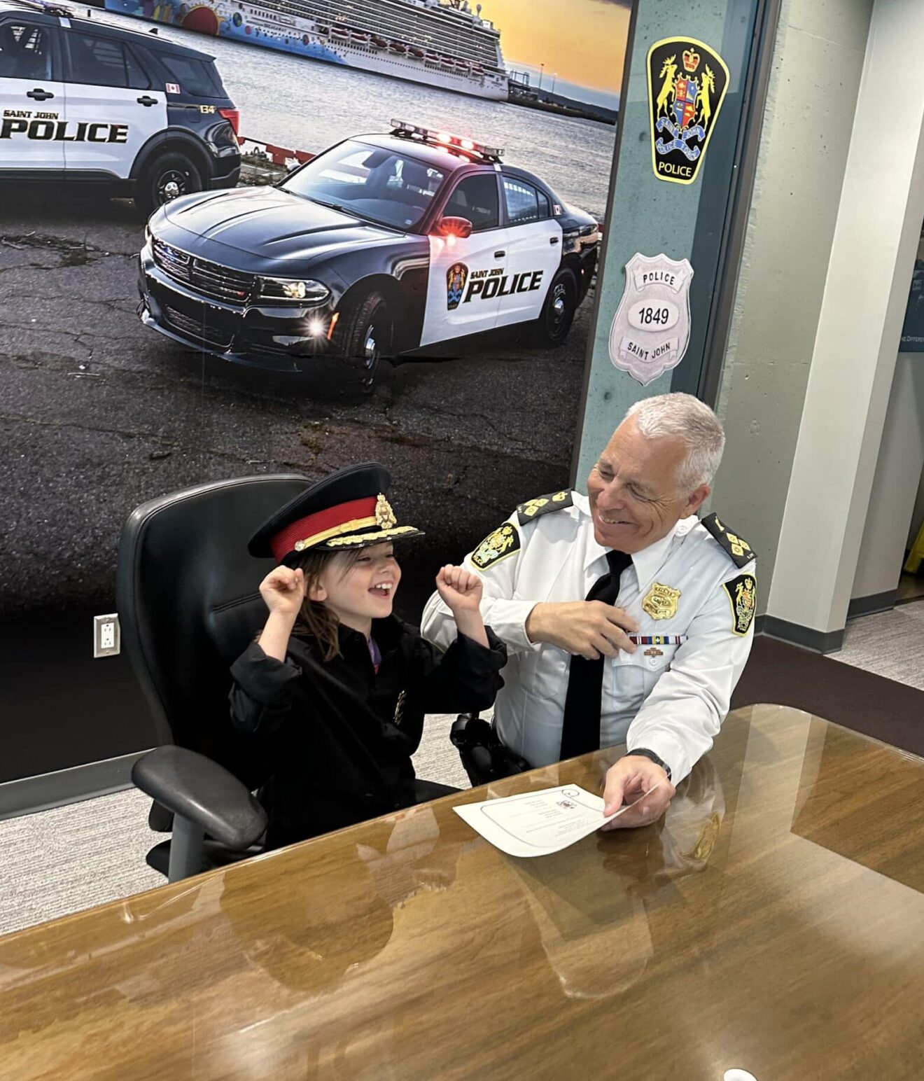 Chief for a Day | Saint John Police Force